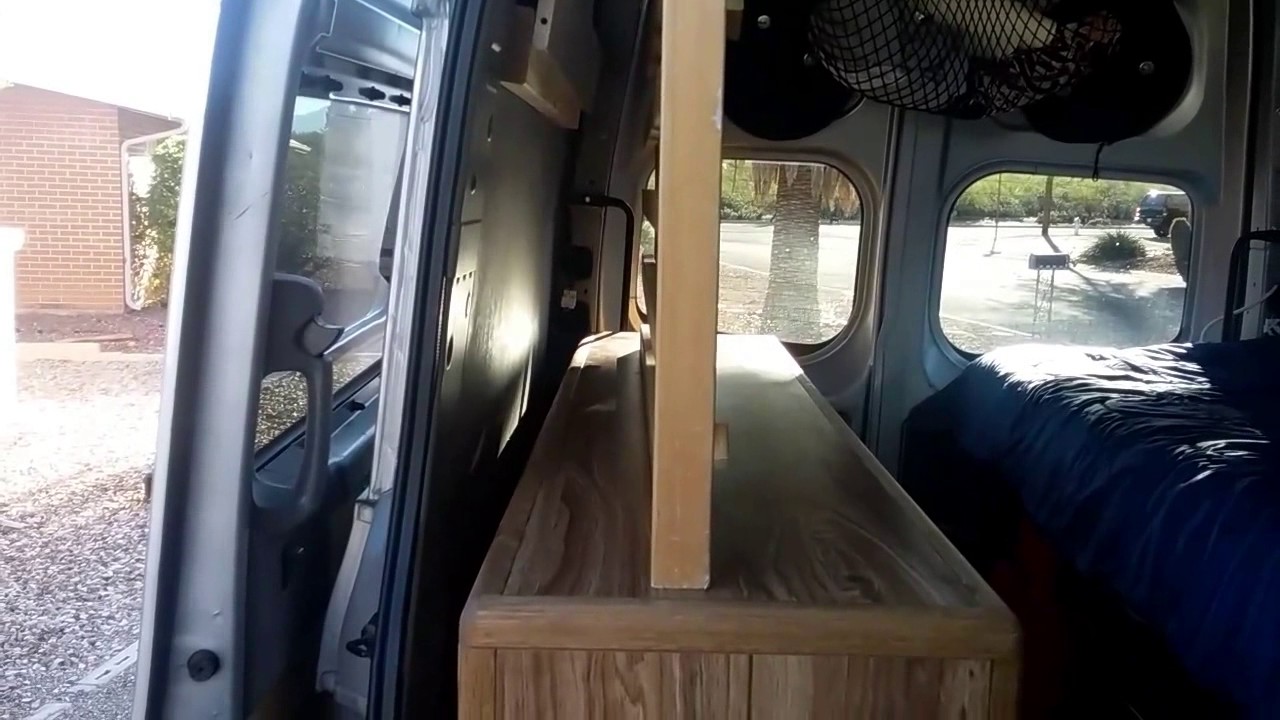 VAN BUILD 2017, #2: Plotting, planning Bed#2 space - YouTube