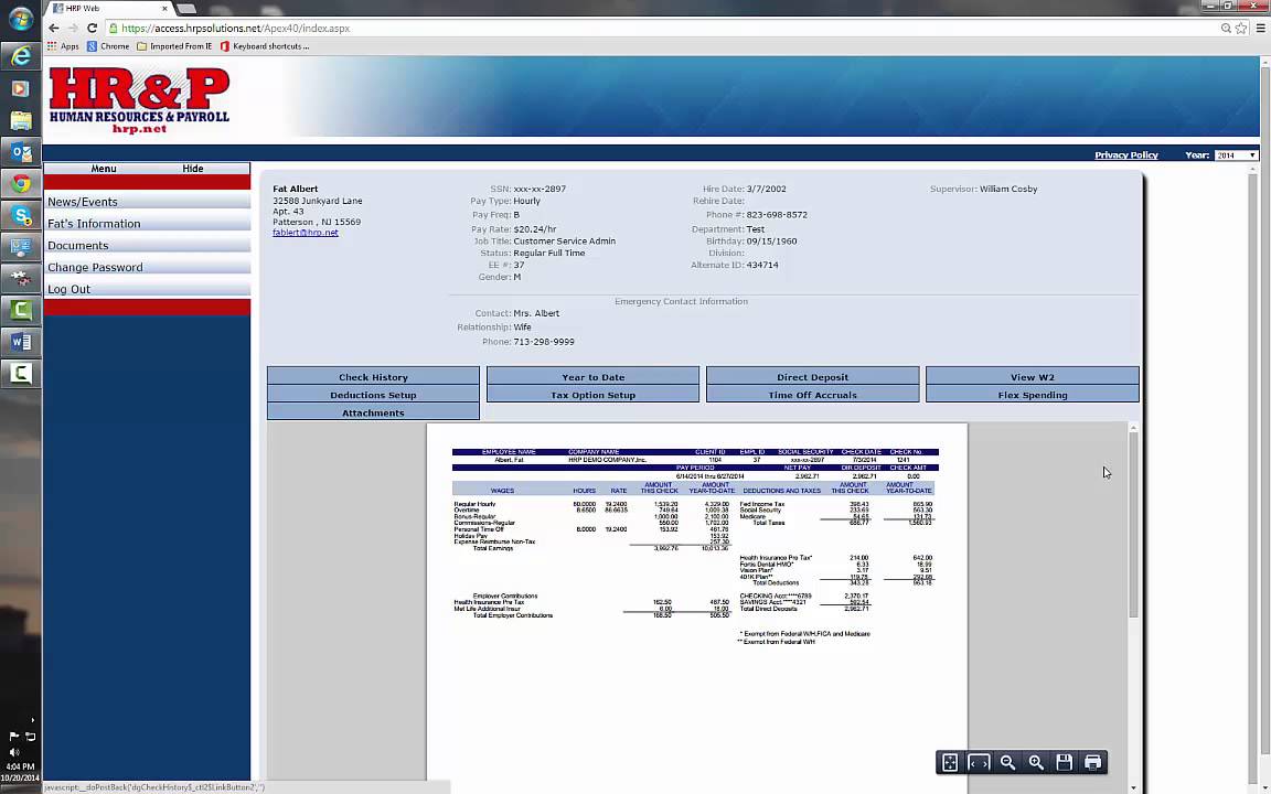 HRPWeb Employee Demo - YouTube