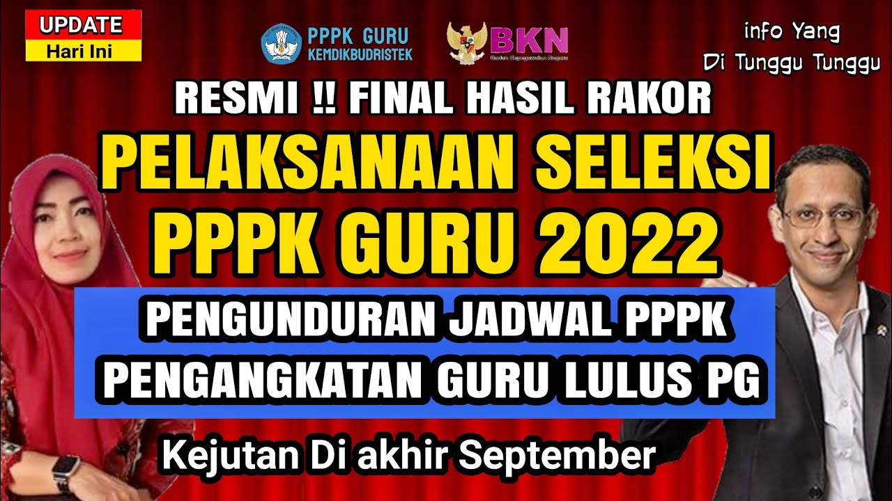 🔴kabar Gembira Seleksi Pppk Segera Dibuka Final Hasil Rakor