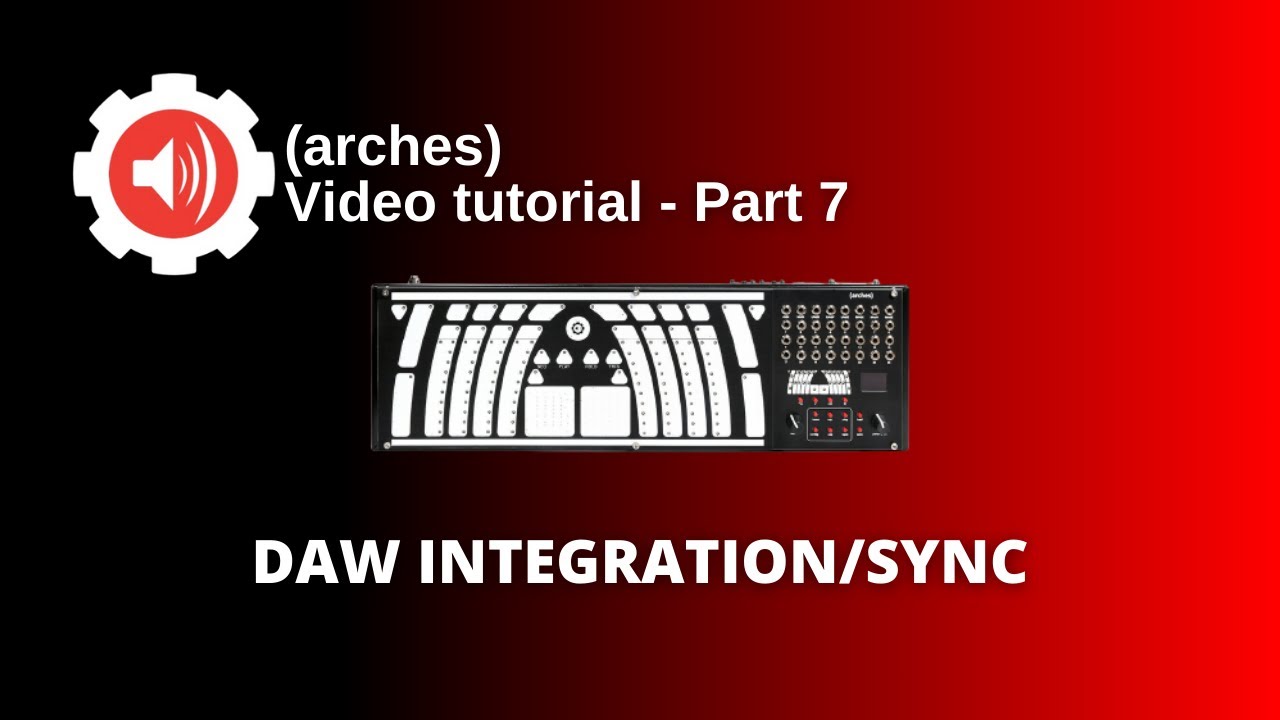 soundmachines (arches) video tutorial section 7: DAW integration/sync ...