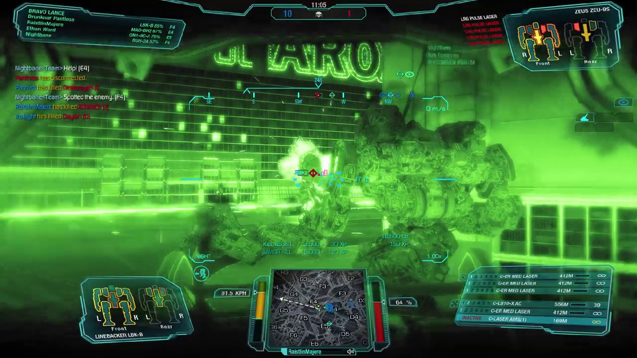 Mechwarrior Online Linebacker B - YouTube