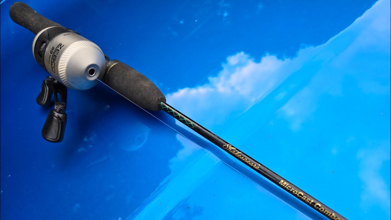 Shakespeare MicroCast Ulta-Lite Combo Fishing Pole Review - YouTube