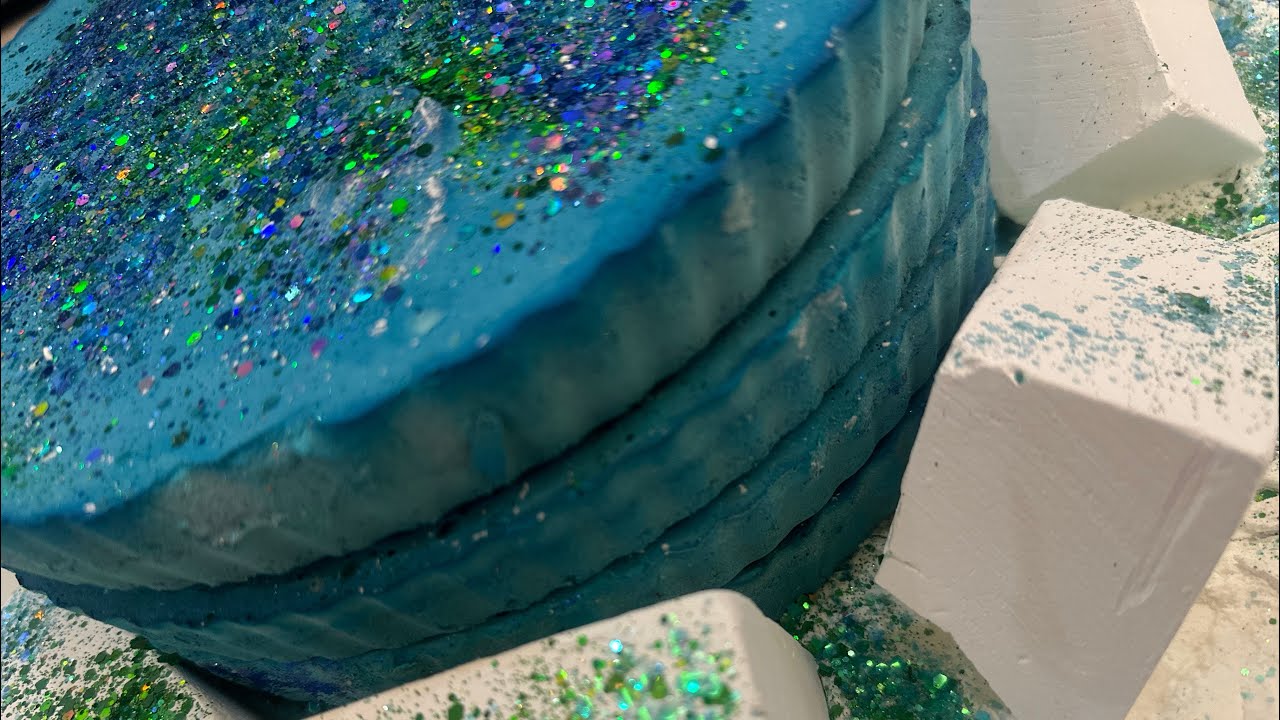 🌙 Chalk with circular blocks in blue and green 💙 💚🌙 - YouTube