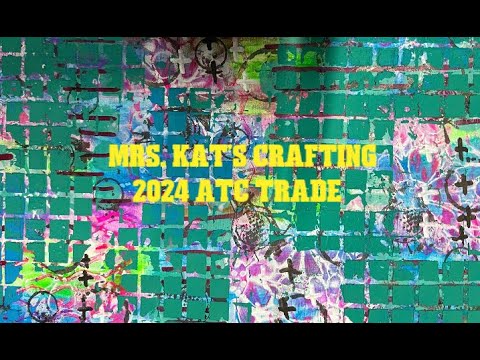Mrs. Kat's Crafting 2024 ATC TRADE From Donna Dream X3 - YouTube