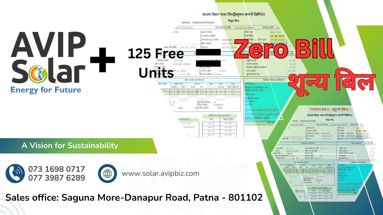 Zero Electricity Bill with AVIP Solar - YouTube