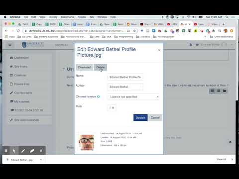 Edit your Profile in Moodle - YouTube