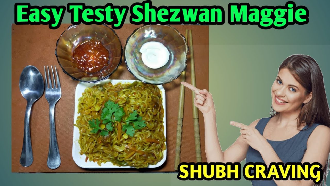 Shezwan Maggi recipe | Schezwan maggi at home #shubhcraving #maggi ...