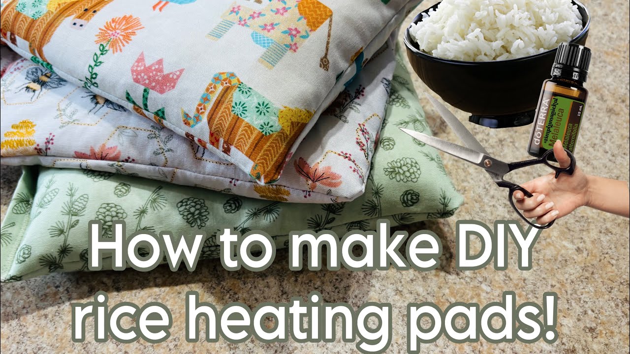 How to make DIY rice heating pads! | easy tutorial for absolute ...