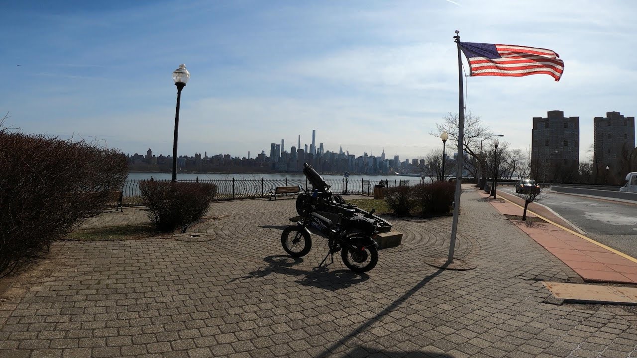 dropping off an old UPS battery for recycling, an e-bike ride - YouTube