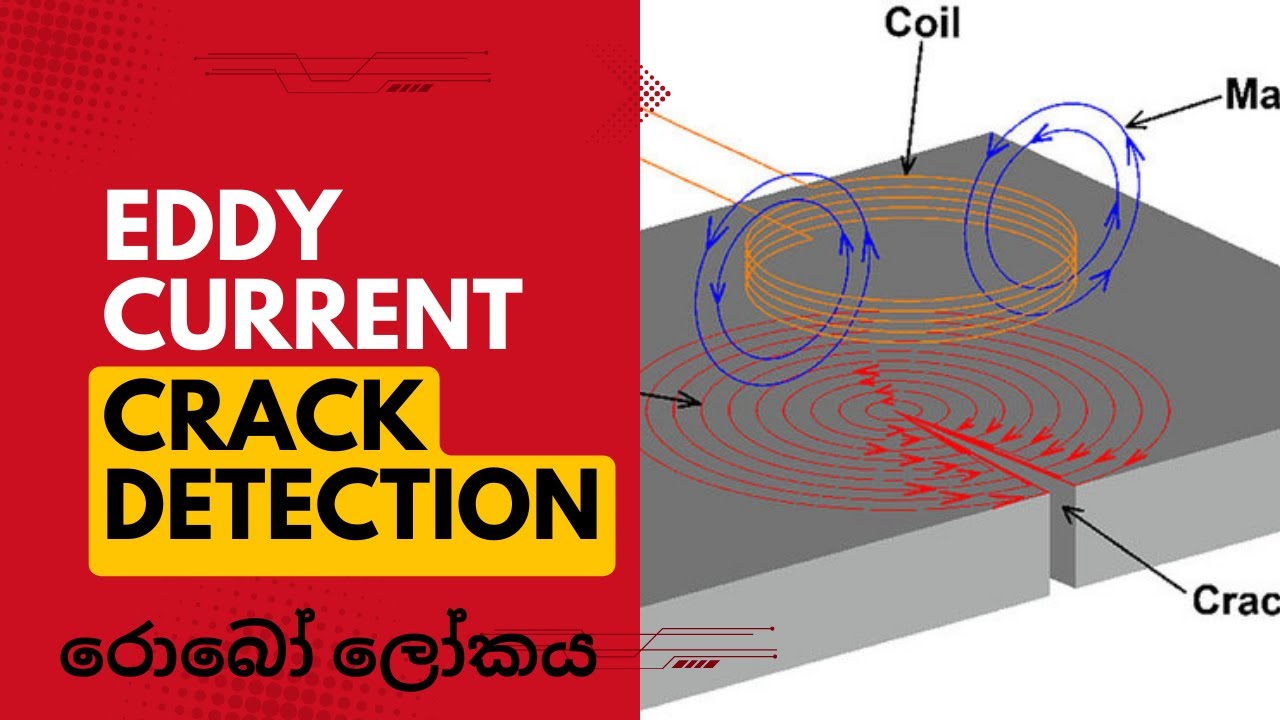 යකඩ කොටස් වල පලුදු සොයන හැටි | Eddy current test for crack detection ...