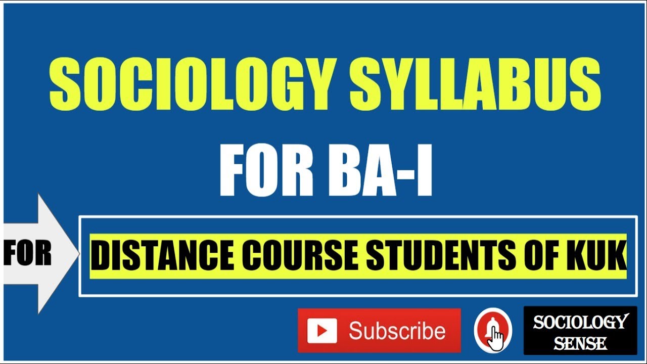 BA-1st year syllabus for KUK |DISTANCE COURSE STUDENTS| - YouTube