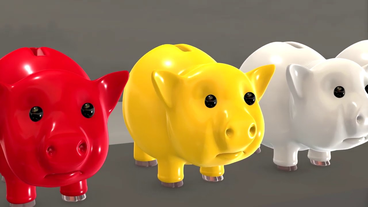 учить цвета с цветными свиньями - Learn colors with colored pigs - YouTube