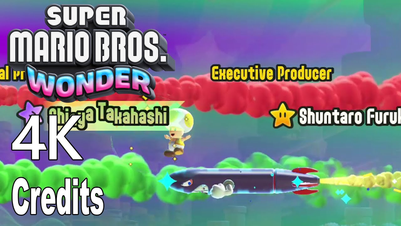 Super Mario Bros Wonder Credits 4K - YouTube