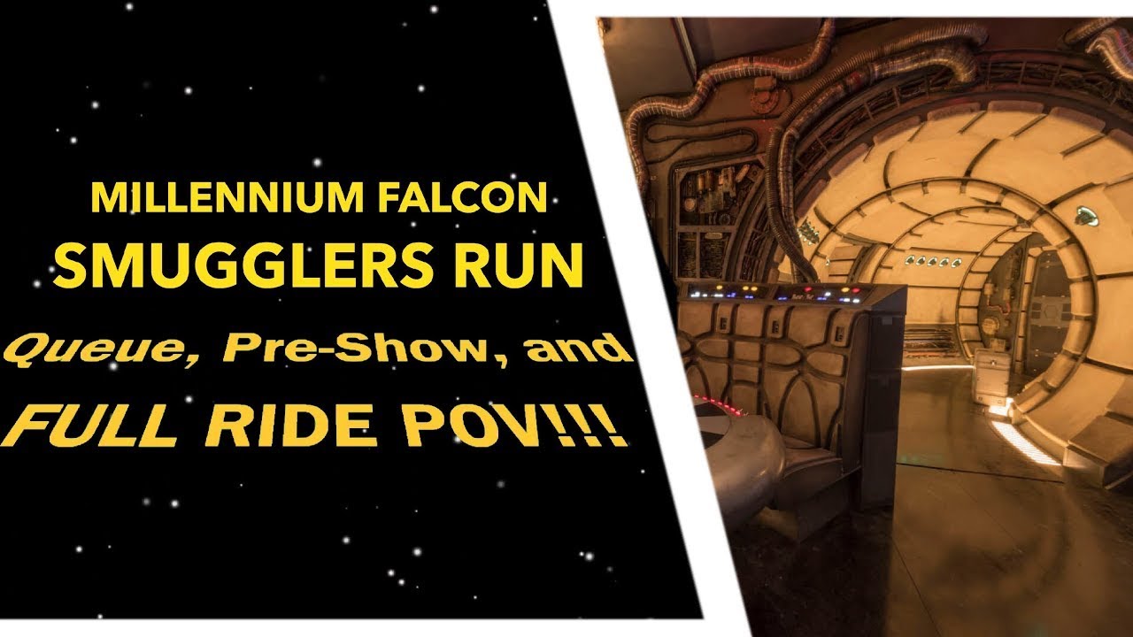 Millennium Falcon: Smugglers Run (Queue, Pre-Show, and FULL RIDE POV ...