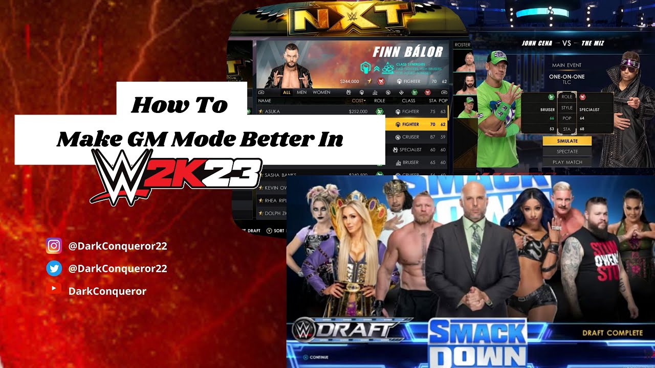 WWE 2K23: How To Improve GM Mode In WWE 2K23 - YouTube