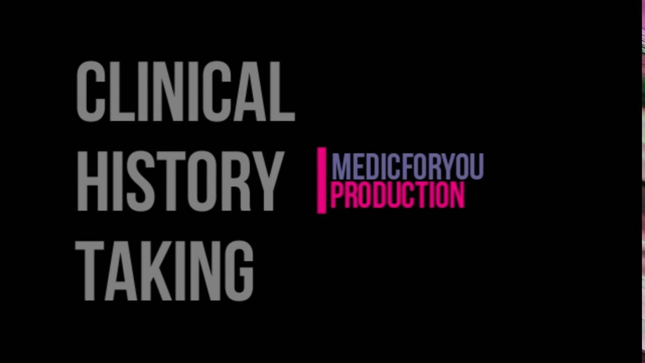 How to- Clinical History Taking Format- Medical - YouTube