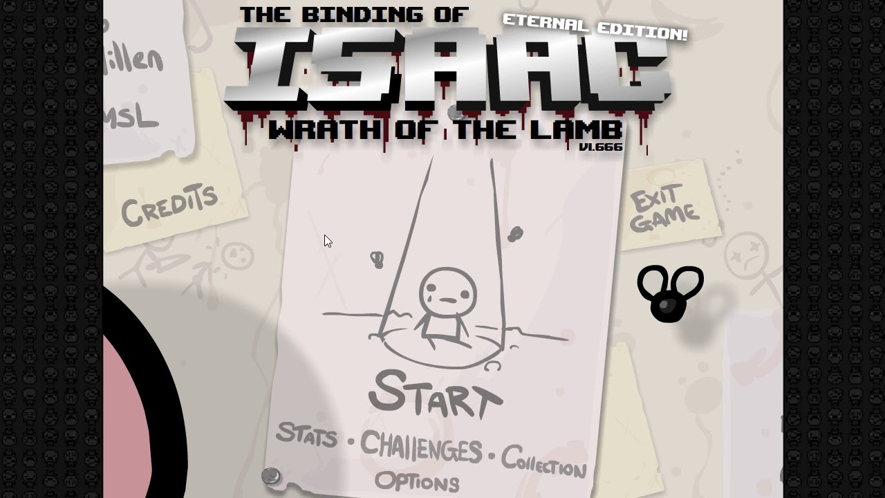 Binding of Isaac title screen - YouTube