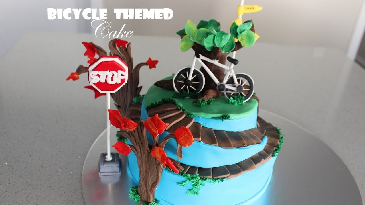 Bicycle themed CAKE/ Monica Wada/ Wada Wonderful World - YouTube
