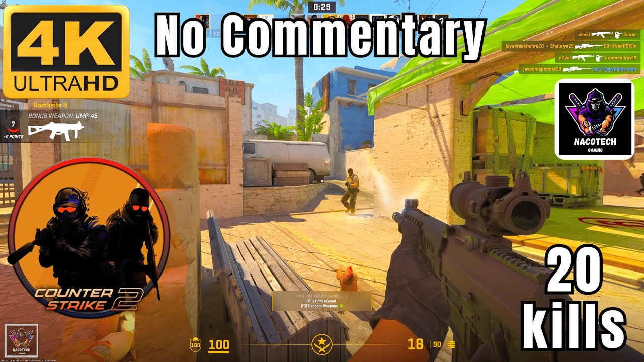 Counter strike 2-Counter strike deathmatch 20 (1) killls 4k (No ...