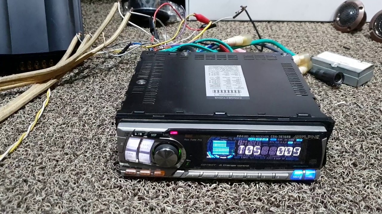 ALPINE CDA-7876RB - YouTube