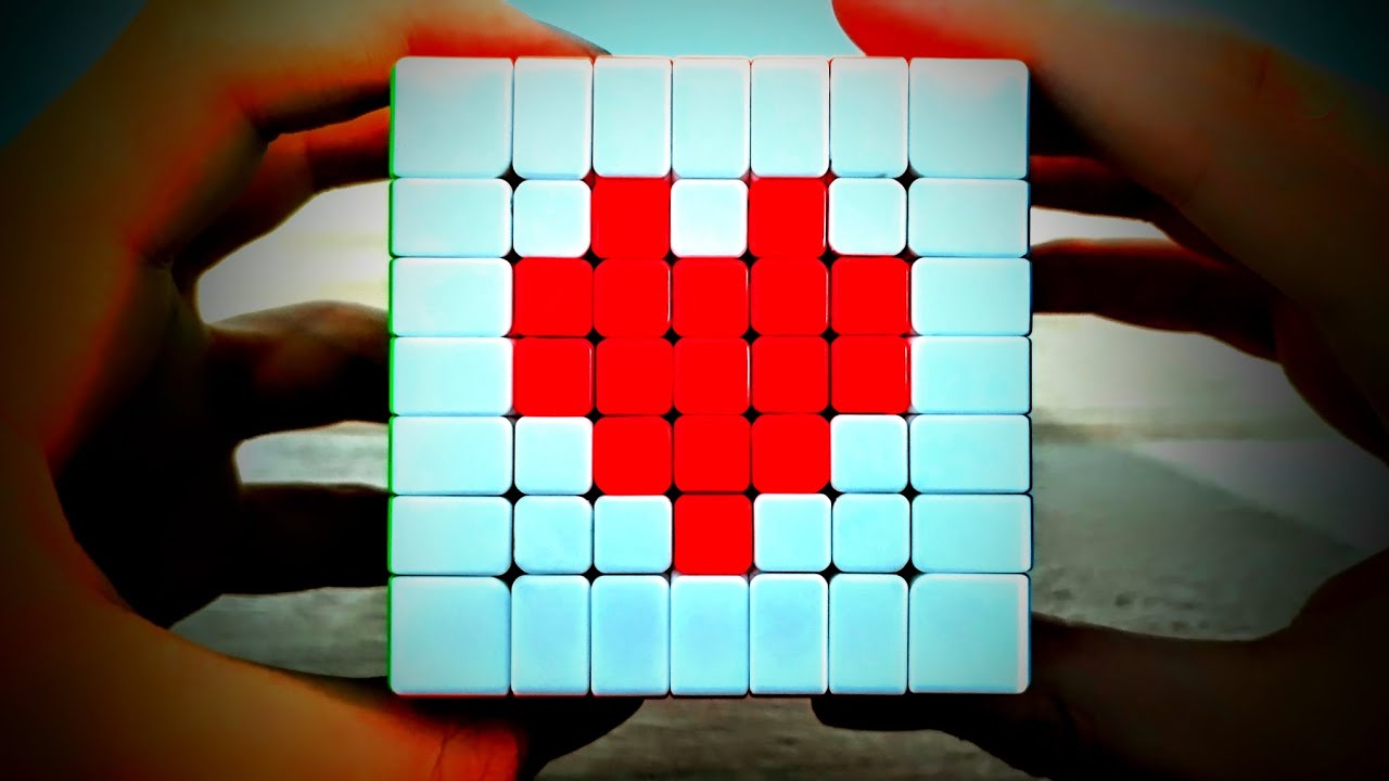 send this video to someone you love ️ Rubik's cube pattern - YouTube