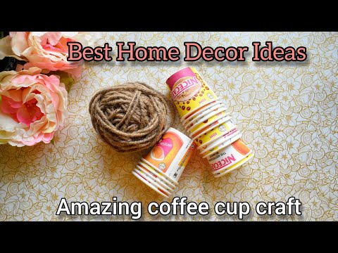 Coffee Cup Craft Ideas | How To Reuse Disposable Coffee Cup | Amazing Home Decor Ideas | DIY