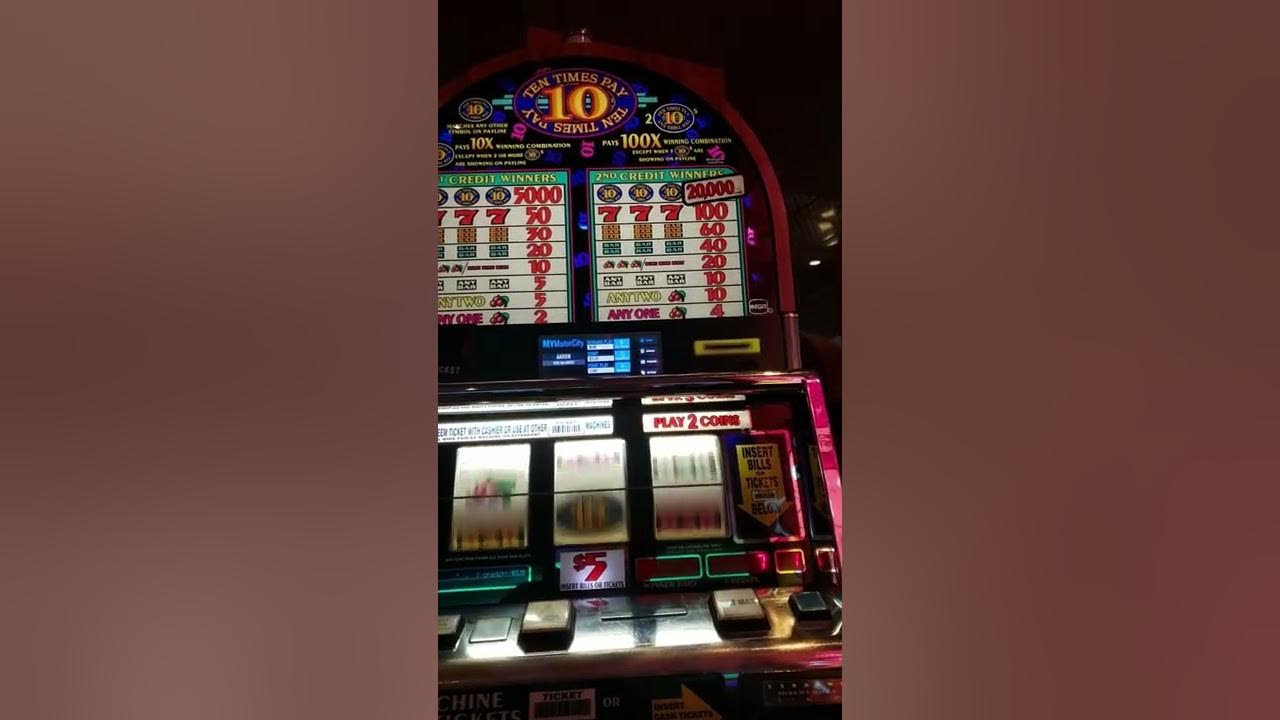 10 TIMES PAY $5 SLOT MACHINE WINDSOR ONTARIO - YouTube