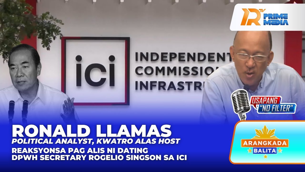 Reaksyon ni Ronald Llamas sa Pag-alis ni DPWH Secretary Rogelio Singson ...