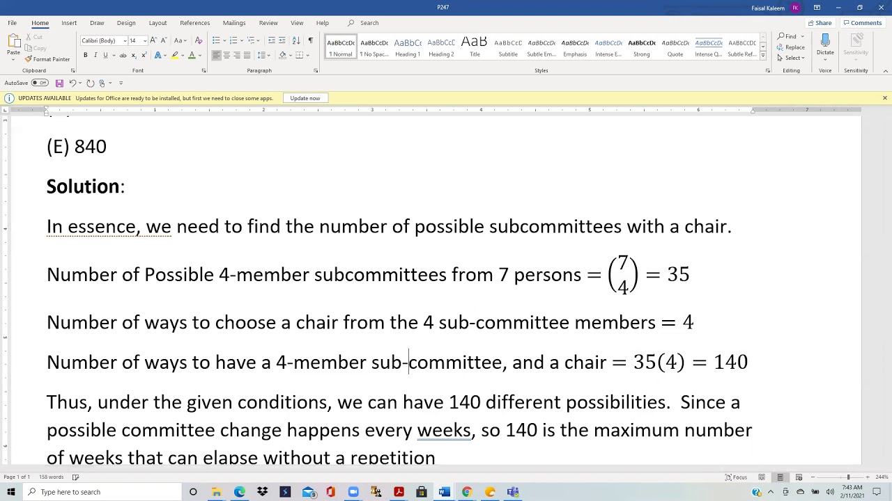 Actuarial SOA Exam P Sample Question 247 Solution - YouTube