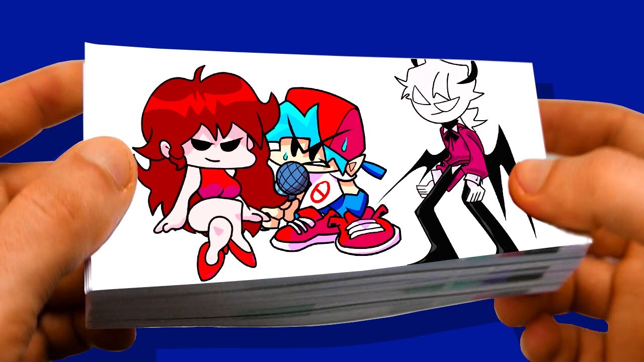 [FNF] GF Selever and BF (roommate??!!) Flipbook Animation Friday Night ...