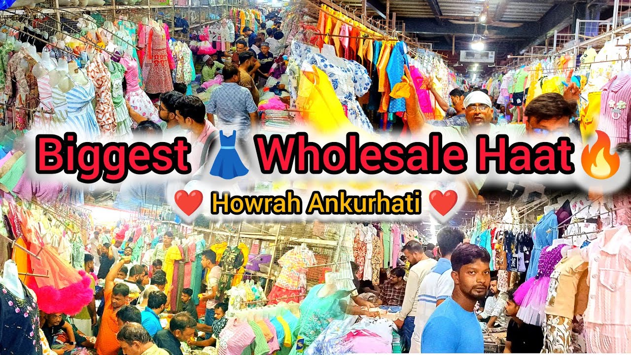 Sasta 👗wholesale 👖Market in Kolkata🔥(Howrah Ankurhati Ac Chala Haat ...