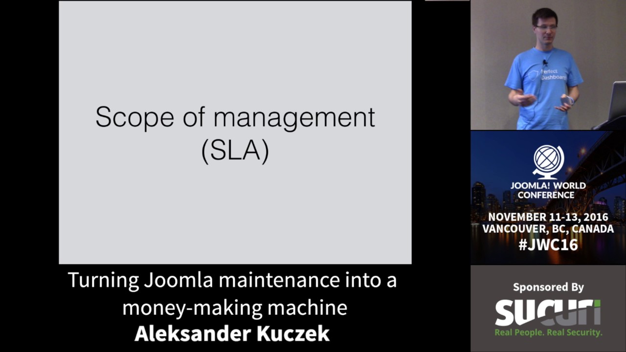 JWC 2016 - Turning Joomla Maintenance Into A Money-Making Machine - Aleksander Kuczek - YouTube