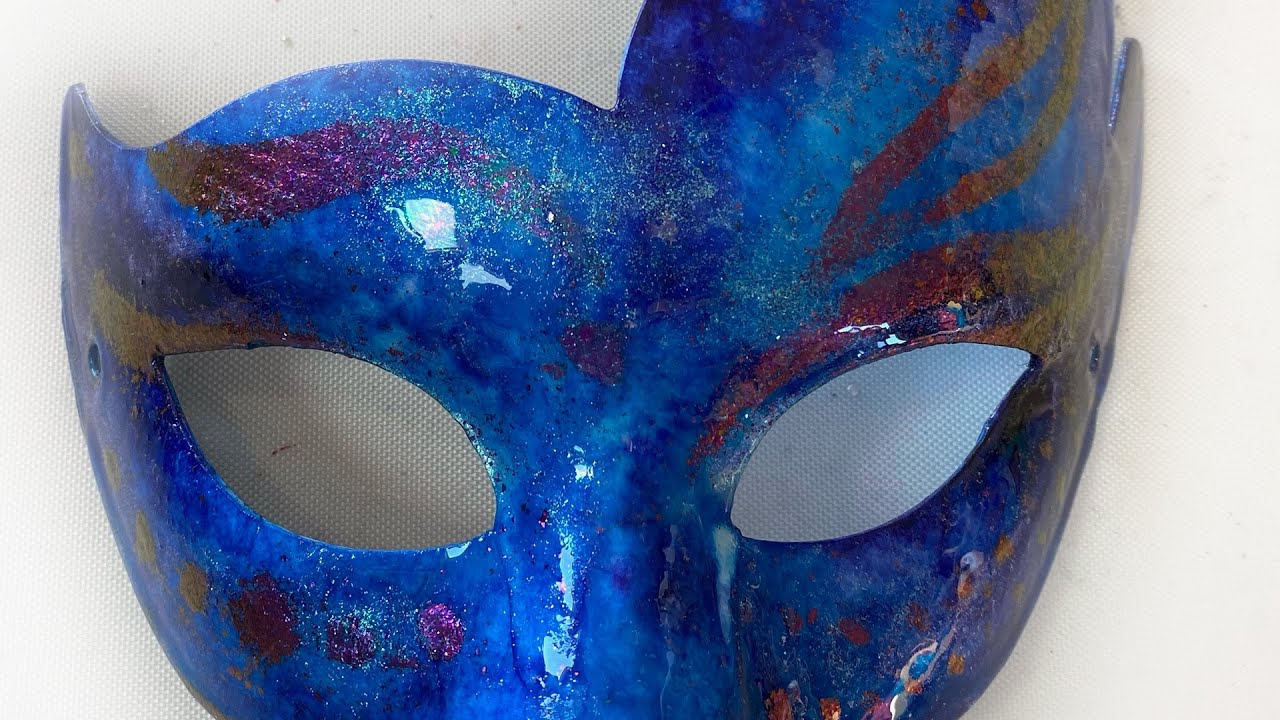 Painting Masks with Alcohol Ink and Resin | 502 - YouTube