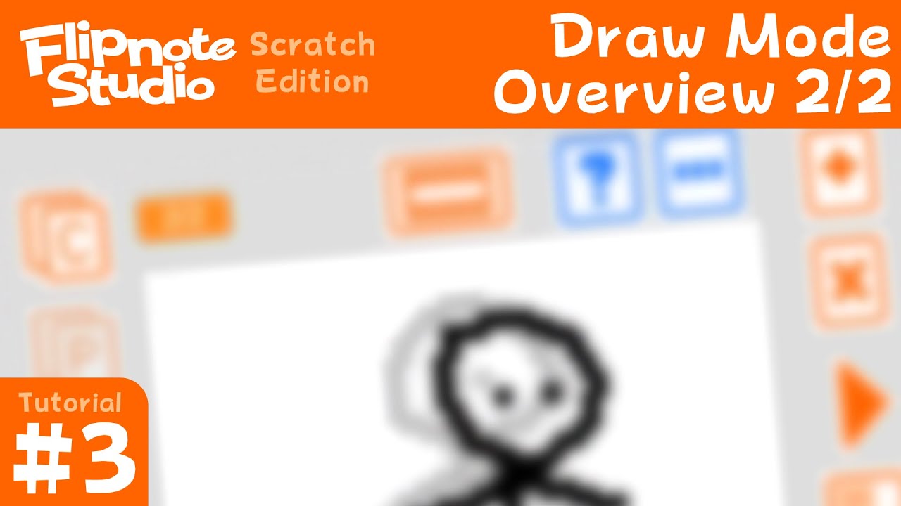 Draw Mode Overview 2/2 - Flipnote Studio: Scratch Edition - Tutorial #3 ...