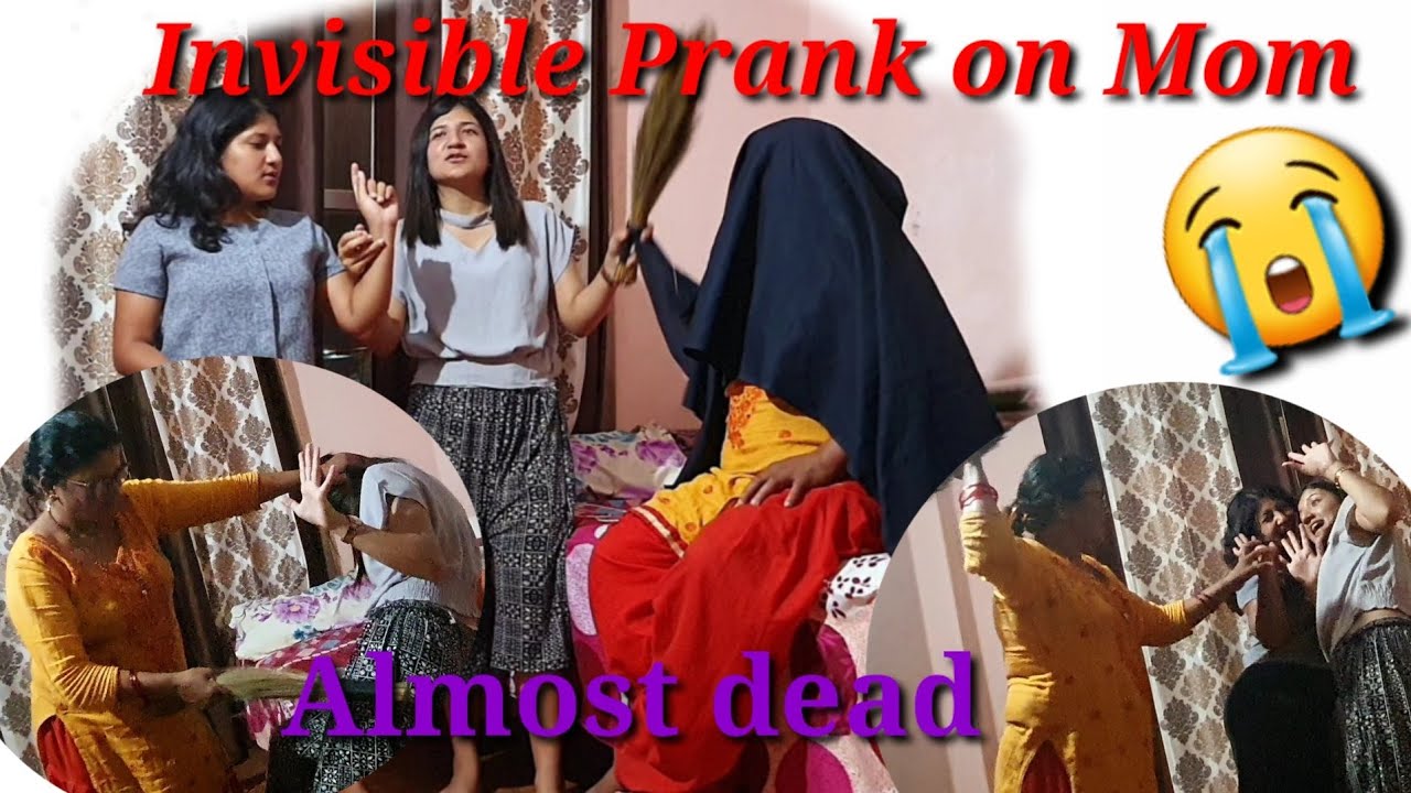 Invisible Prank on Mom // Her reaction😱// emotional😓 - YouTube