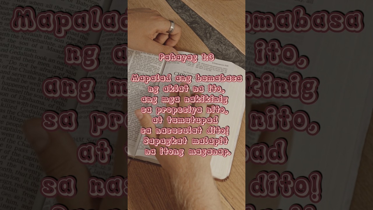 BIBLE VERSE TAGALOG PAHAYAG 1:3 #bible #bibleverse #shorts # ...