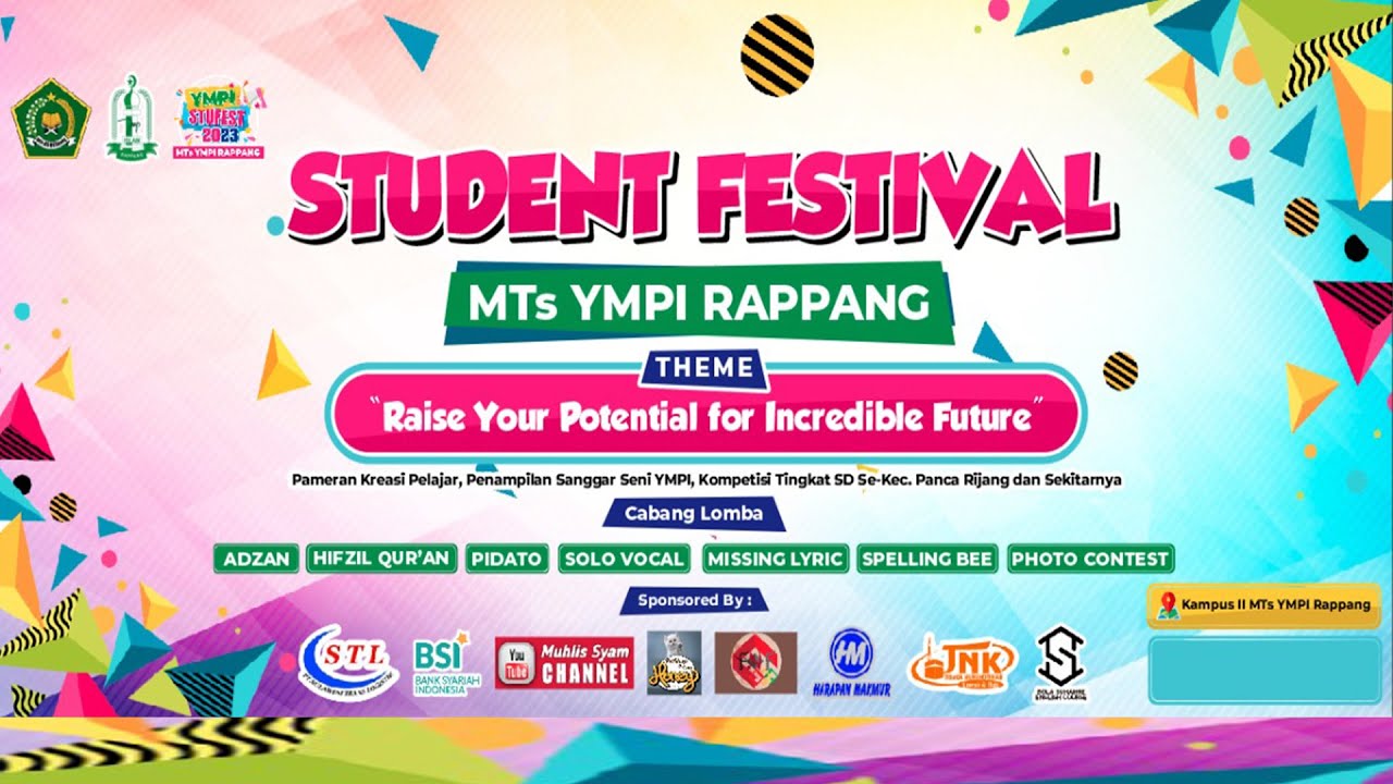 STUDENT FESTIVAL MTS YMPI RAPPANG - YMPI STUFEST 2023 - YouTube