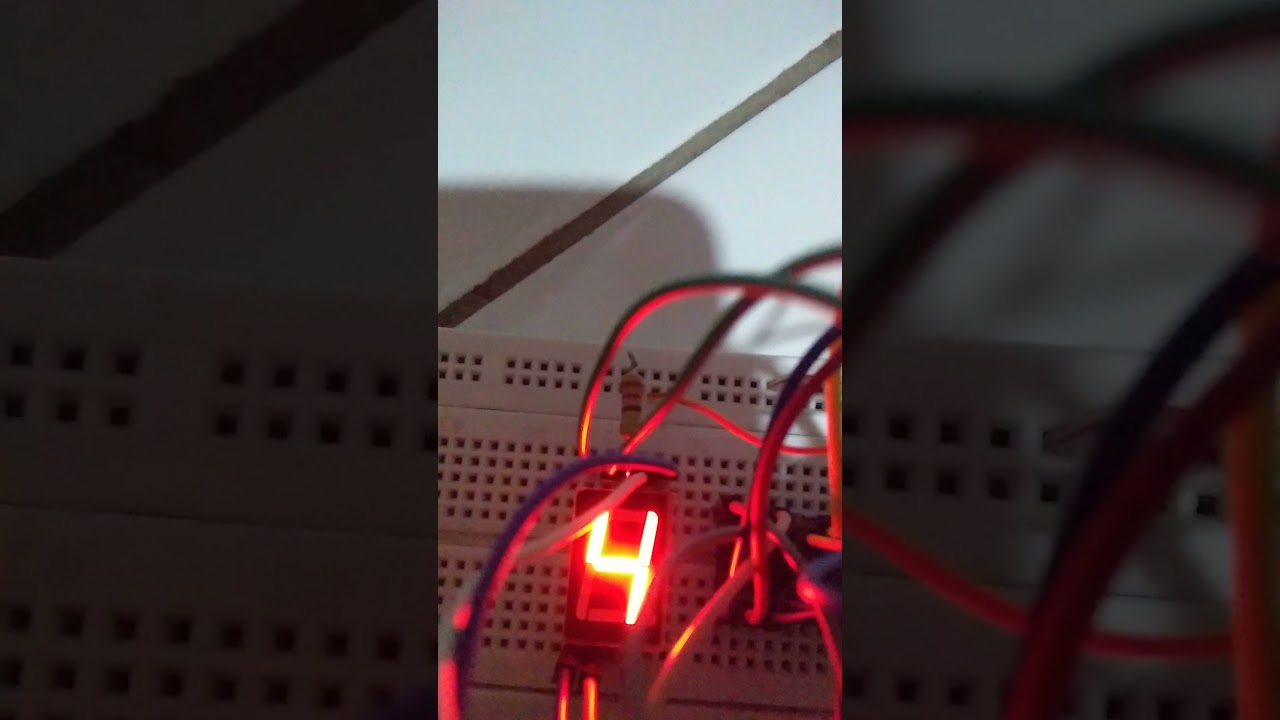 Rangkaian Counter UP (Clock, IC 74192 dan IC 7447) - YouTube