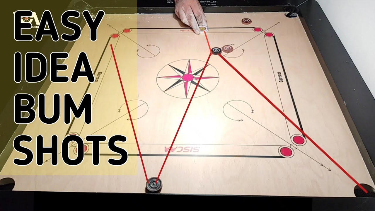Carrom Board Tricks Shots | Best Carrom Touch Bum tricks | vidharbha ...