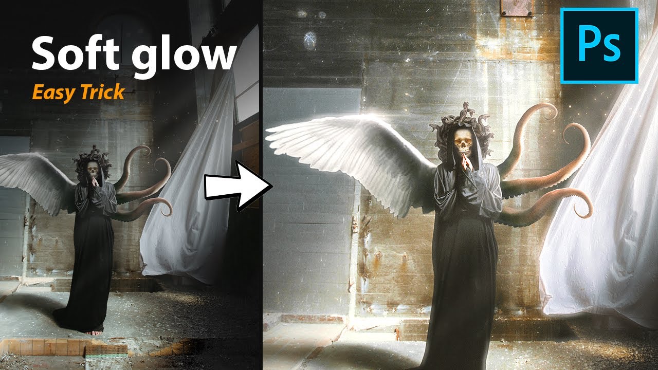Easy Soft Glow in Photoshop! Quick trick in HINDI - YouTube