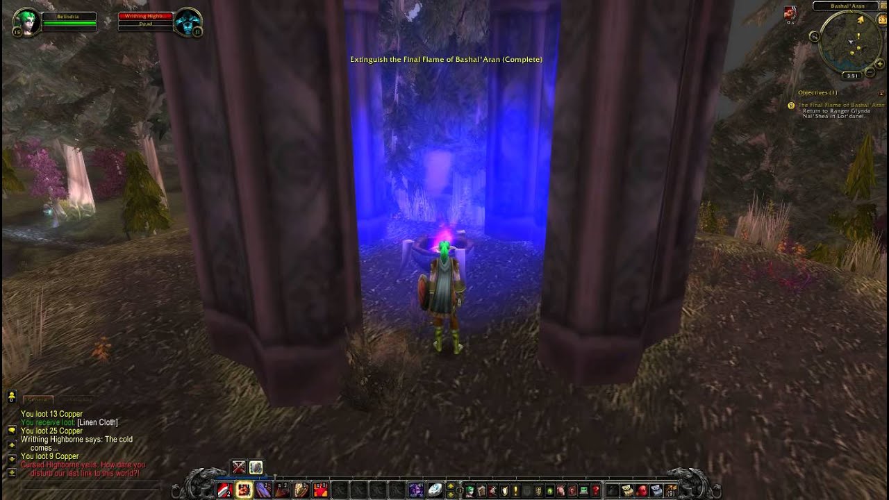 The Final Flame of Bashal'Aran Quest - World of Warcraft - YouTube