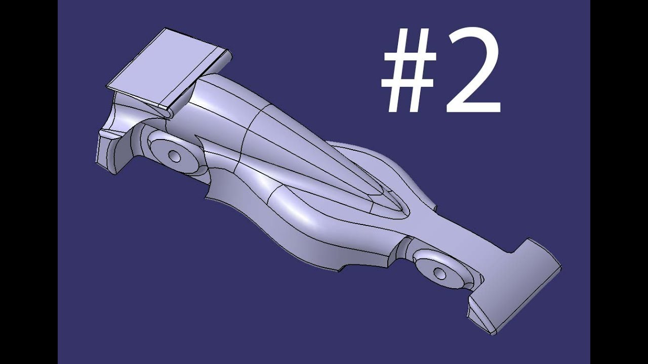 Tutorial 2 CATIA F1 C02 CAR DESIGN - YouTube
