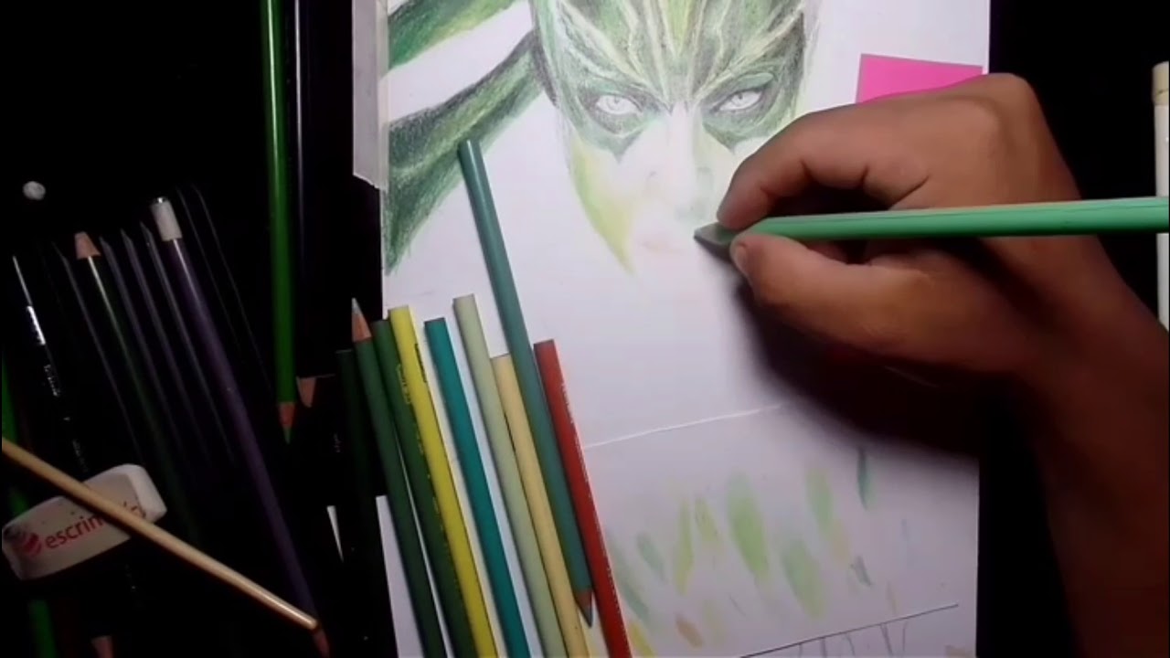 Thor ragnarok. (Hela ) speed drawing - YouTube