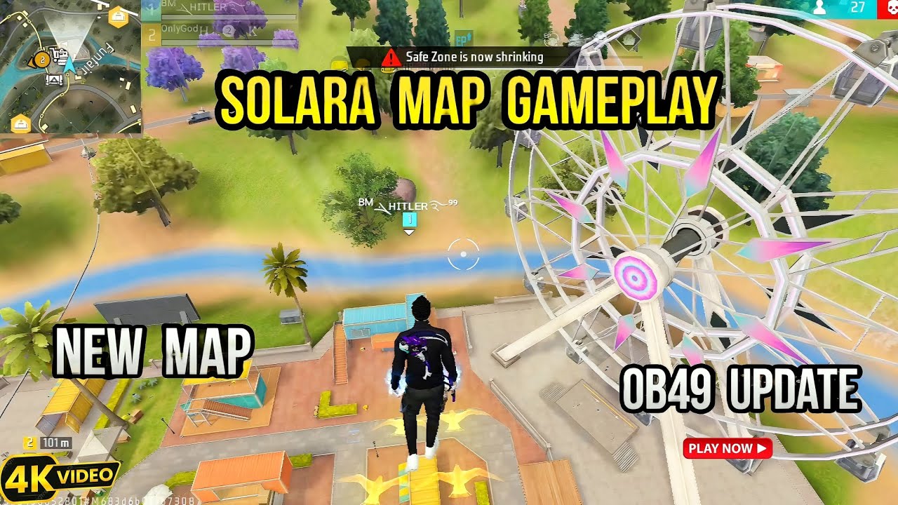 New Solara Map Gameplay | Free Fire New Map Solara | OB49 Update ...