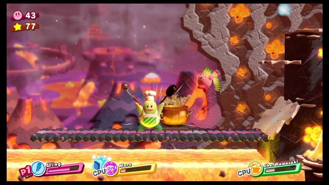 Kirby Star Allies | World of Miracles - Planet Popstar | Nature's Navel ...