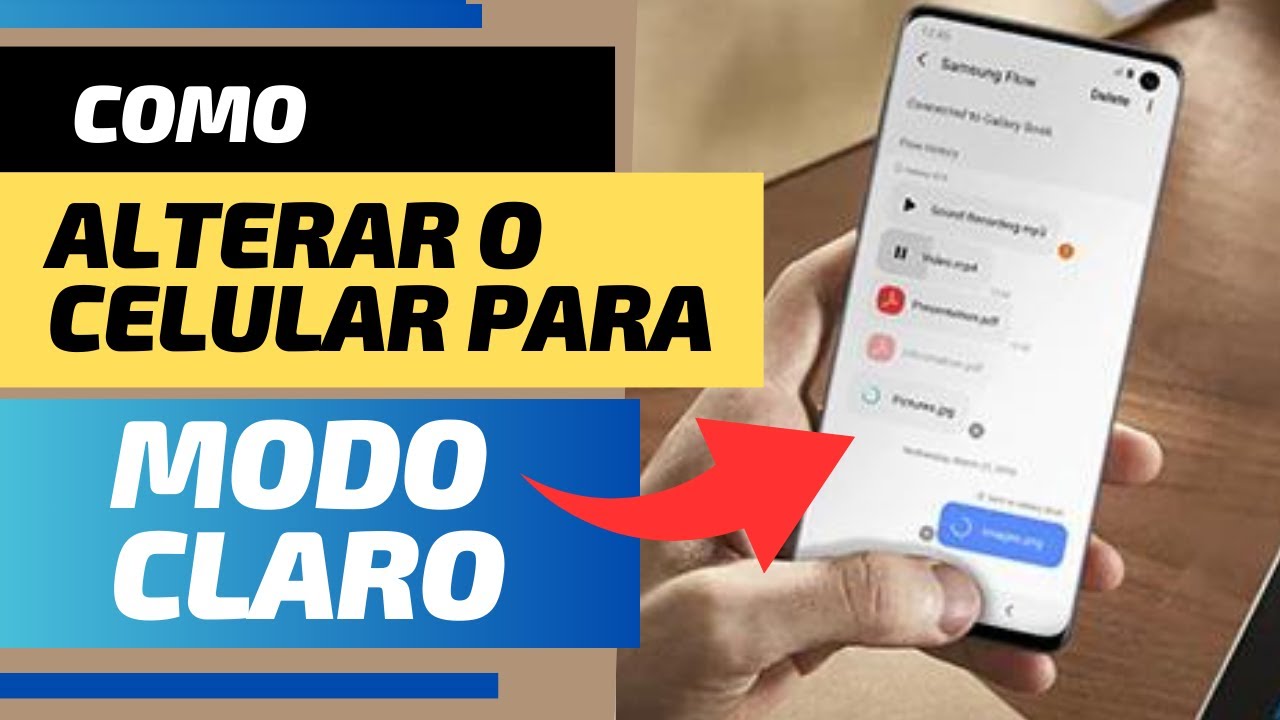 Como alterar o celular para o MODO CLARO - YouTube