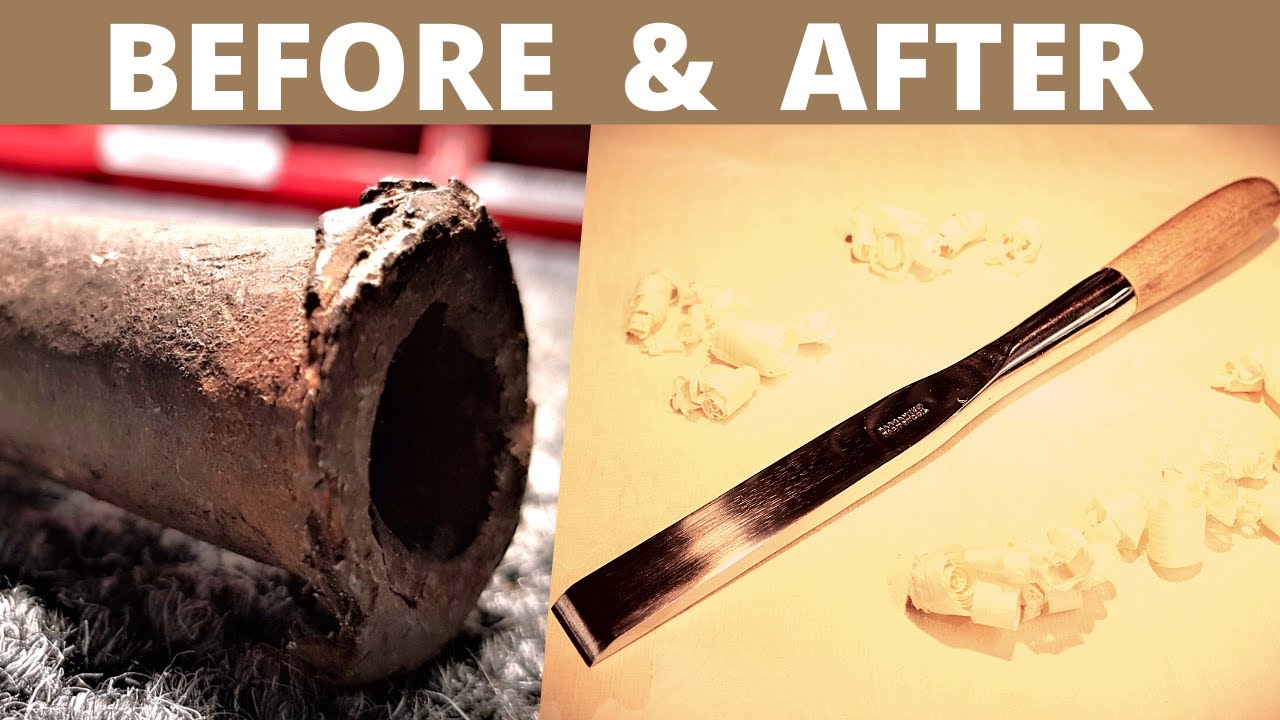 RUSTY! Chisel restoration - YouTube