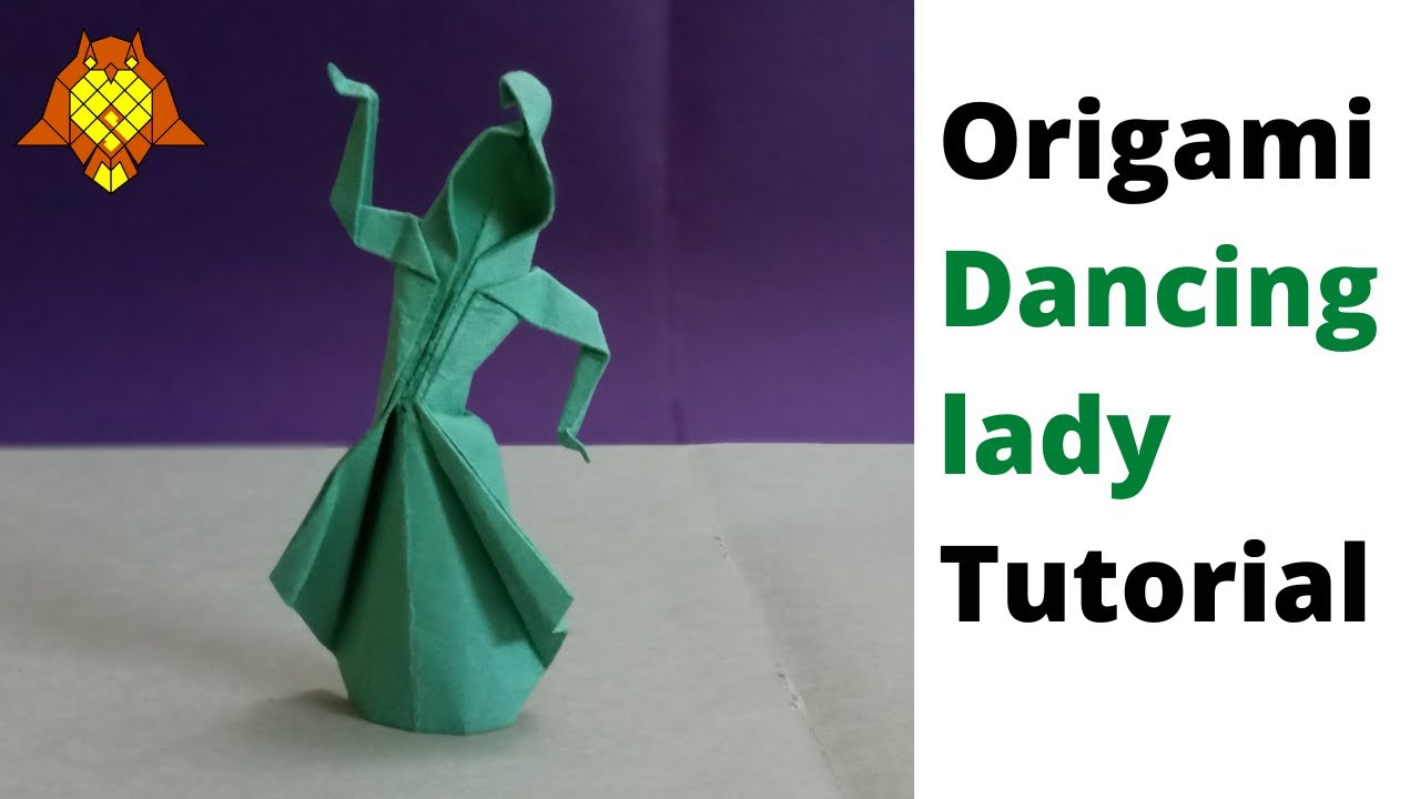 Origami Lady of fashion (Kunihiko Kasahara) easy - YouTube