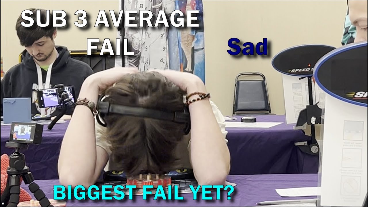 "MY BIGGEST FAIL YET" Sub 3 Clock AO5 Fail | 3.83 average with counting 5.45 - YouTube