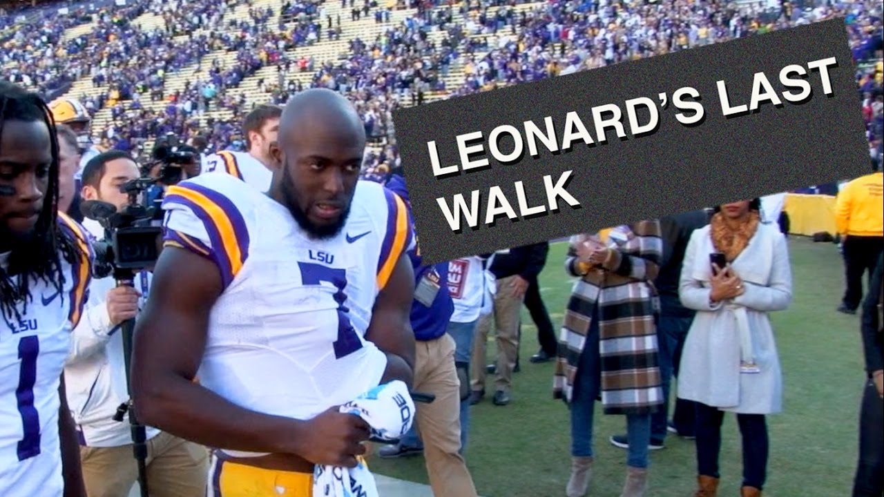Leonard Fournettes last walk out of LSU's Tiger Stadium - YouTube